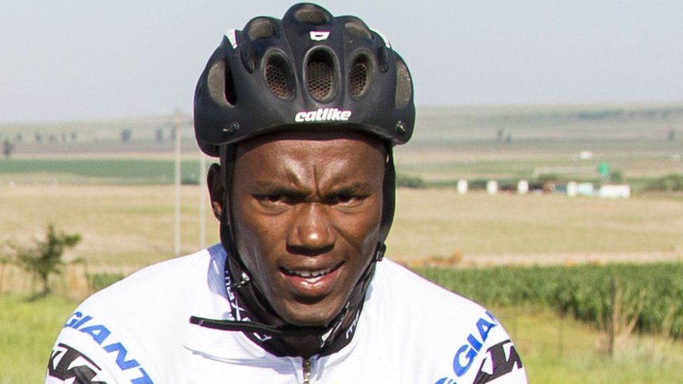 Mhlengi Gwala: Chainsaw attack athlete wants to compete again - BBC News
