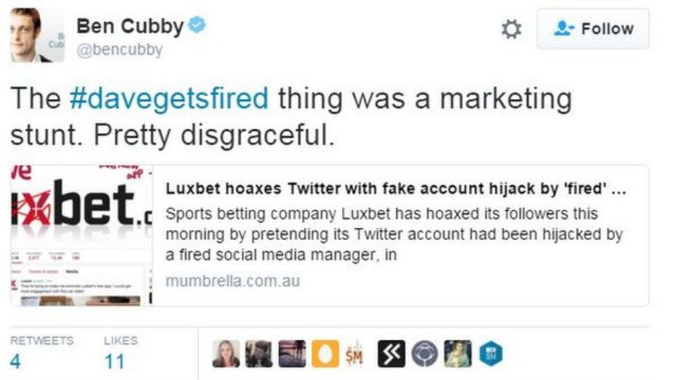 Playing with trust - does a social media marketing hoax work? - BBC News