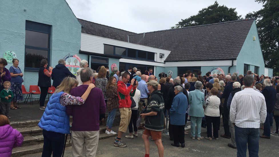 Anglesey school redeveloped into village hall - BBC News
