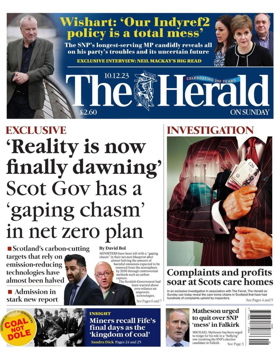 Scotland's papers: SNP car claim and heart patients treated at home ...