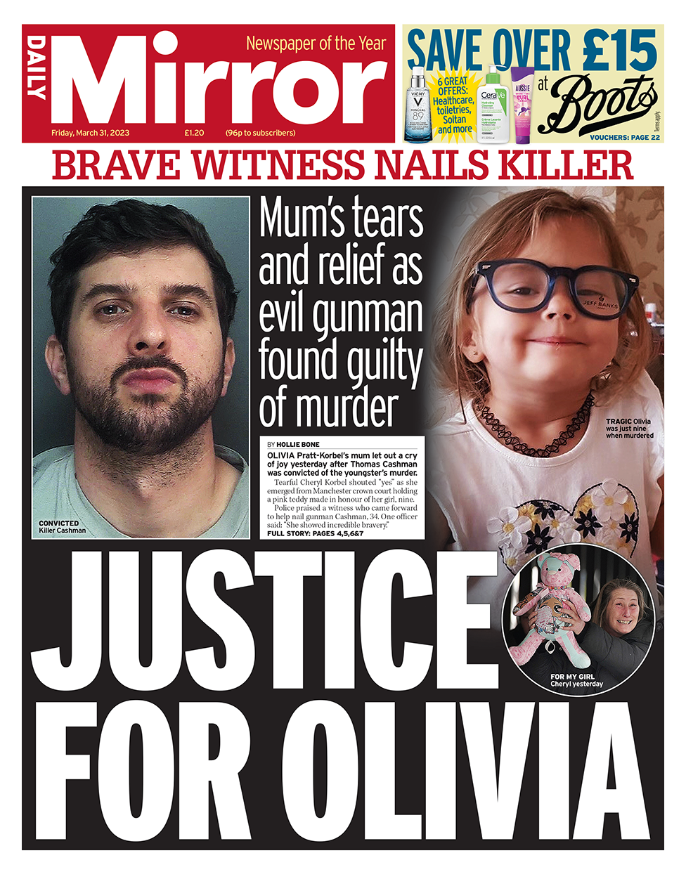 'Justice for Olivia' and 'lover shopped killer' - BBC News