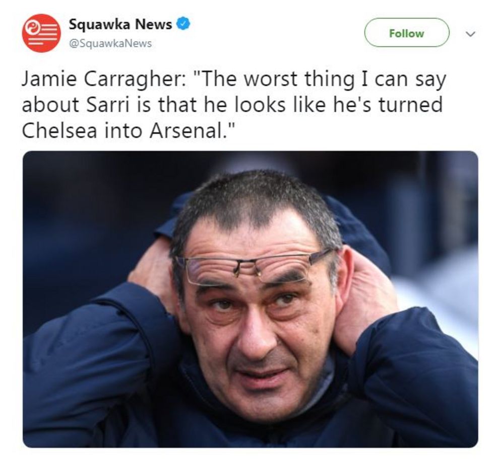 Maurizio Sarri: Social media savages Chelsea boss for 6-0 thumping ...