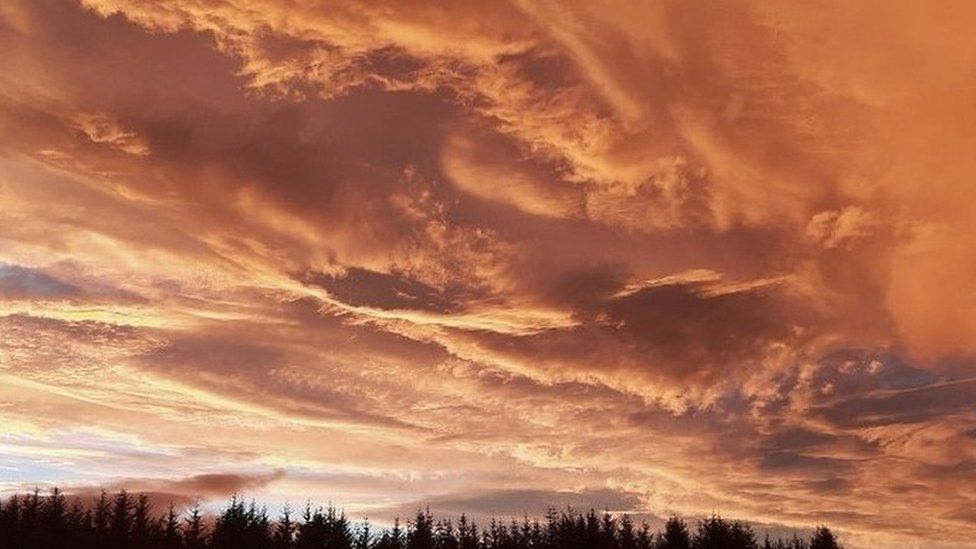 In pictures: Stunning sunset for Scotland - BBC News