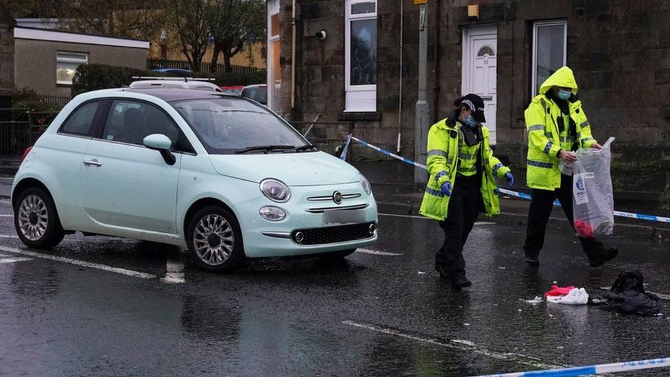 Woman and children recovering after being hit by car in Carluke - BBC News
