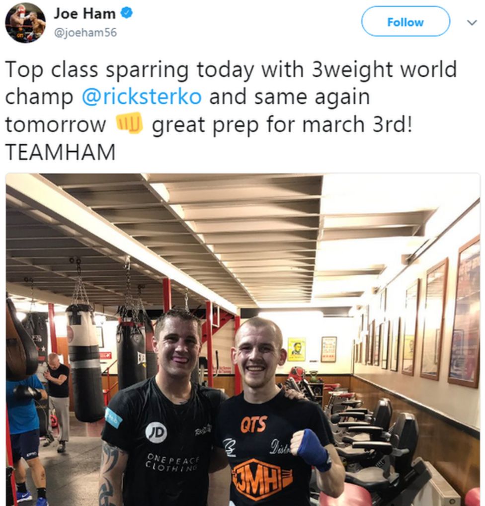 Joe Ham: Glasgow fighter says he has benefited from training with Ricky ...