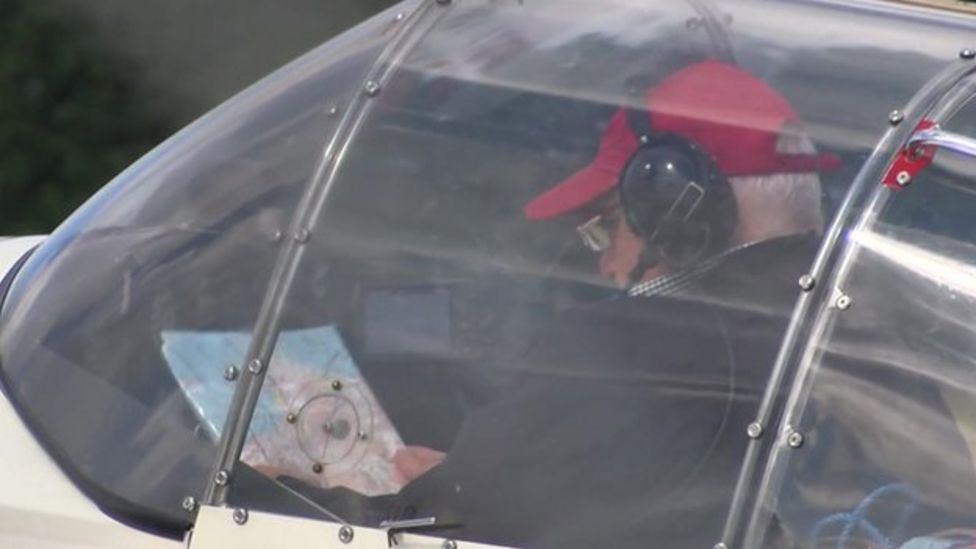 'Impounded' aircraft flies out of former Plymouth airport - BBC News