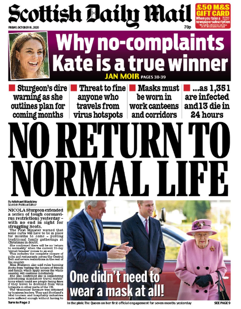 Scotland's papers: 'No return to normal life' and care home failings ...
