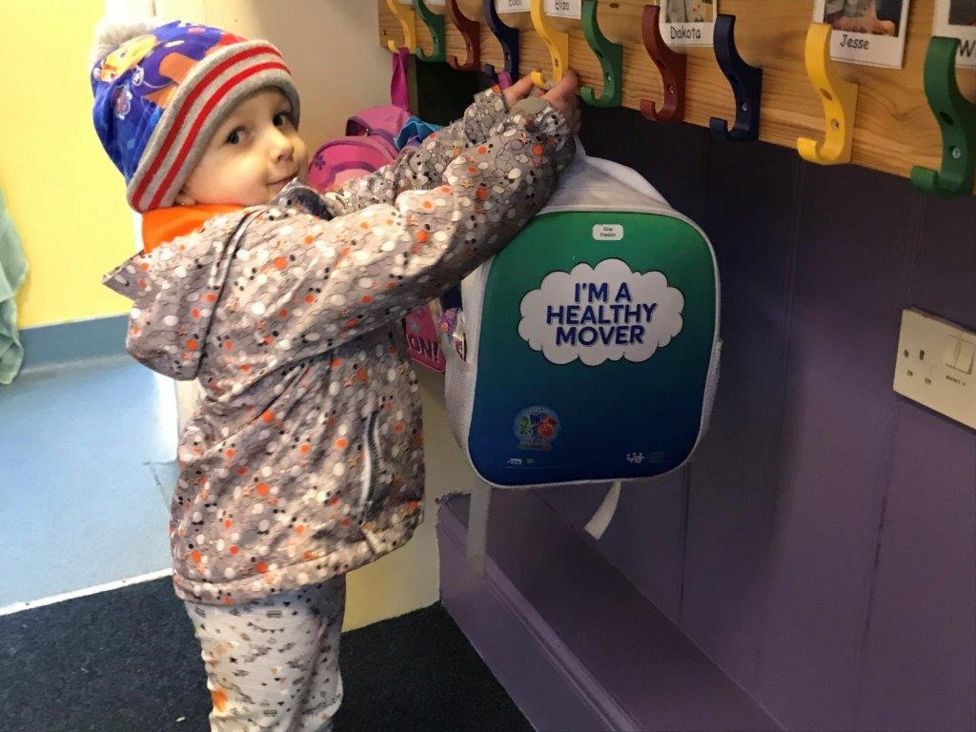 The nursery putting fitness at the heart of learning - BBC News