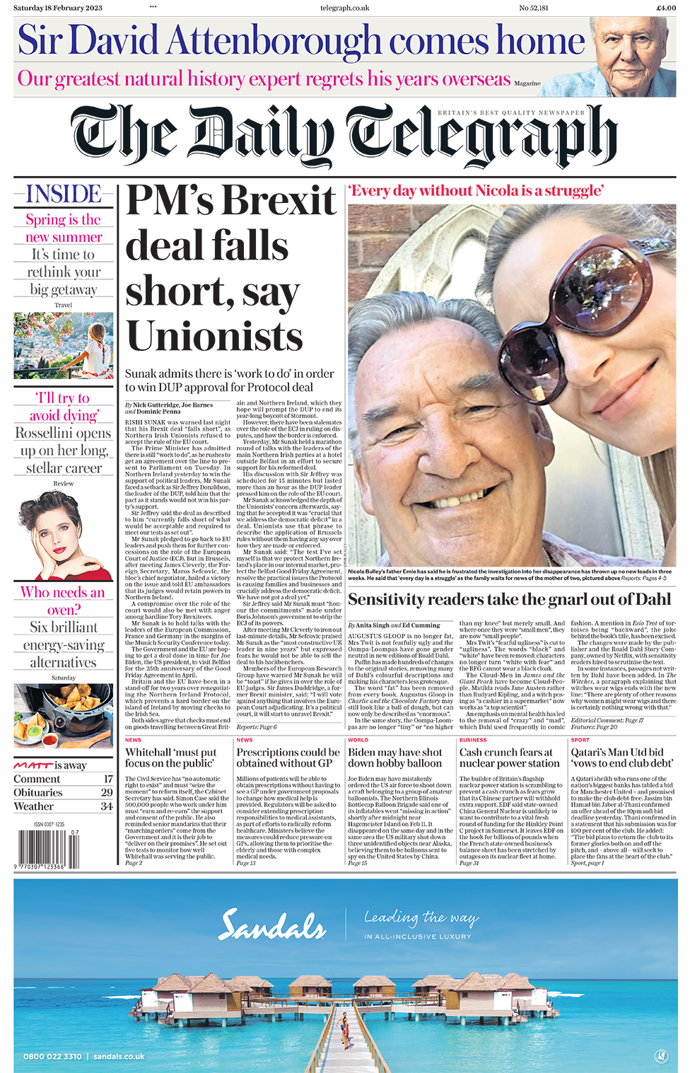 NI protocol 'rebellion' and gas hits 18-month low - BBC News