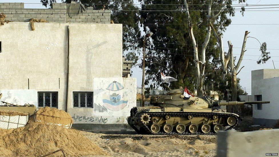 Egypt's Sinai rocked by wave of deadly attacks - BBC News