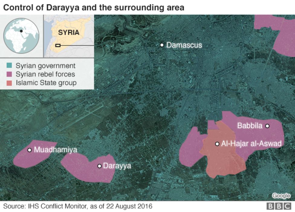Darayya siege: Residents and fighters ready to evacuate Syrian town ...