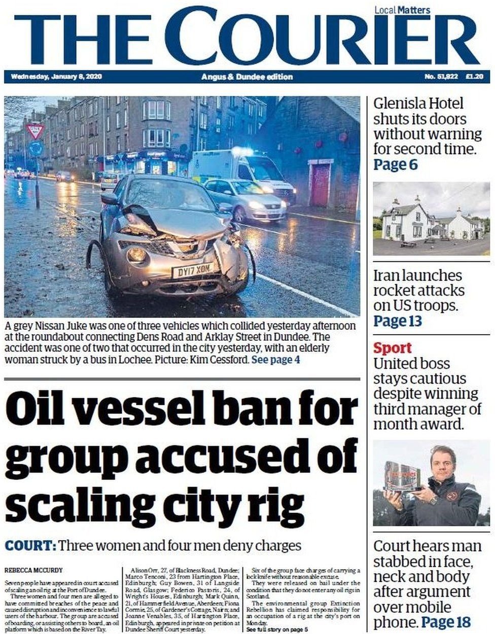 Scotland's papers: A&E waiting times and budget row - BBC News