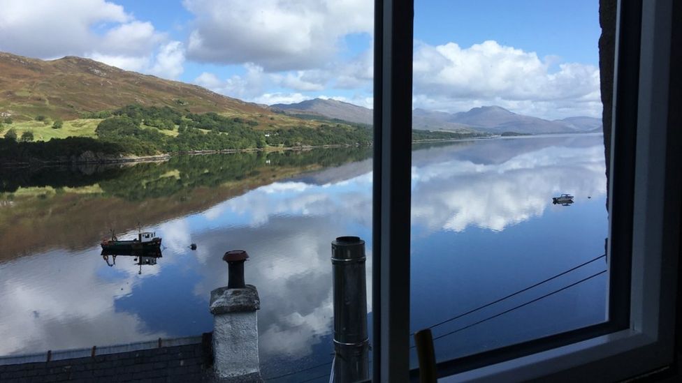 Scenic views of Scotland taken from windows - BBC News