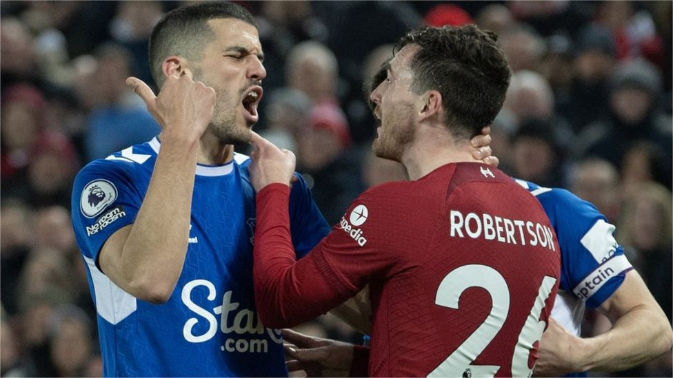 Liverpool and Everton charged over 'mass confrontation' in Merseyside derby - BBC Sport