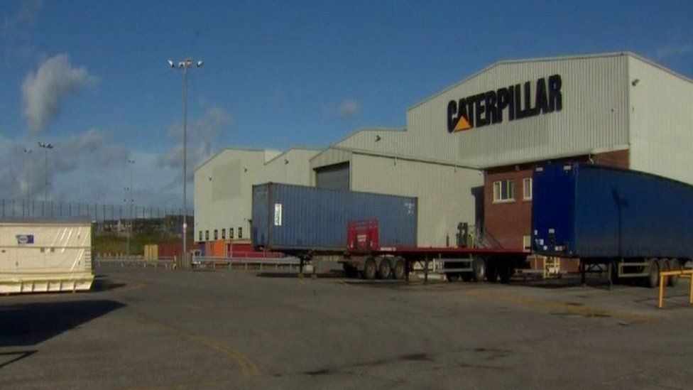 Larne diesel spill: Caterpillar NI admits it was source - BBC News