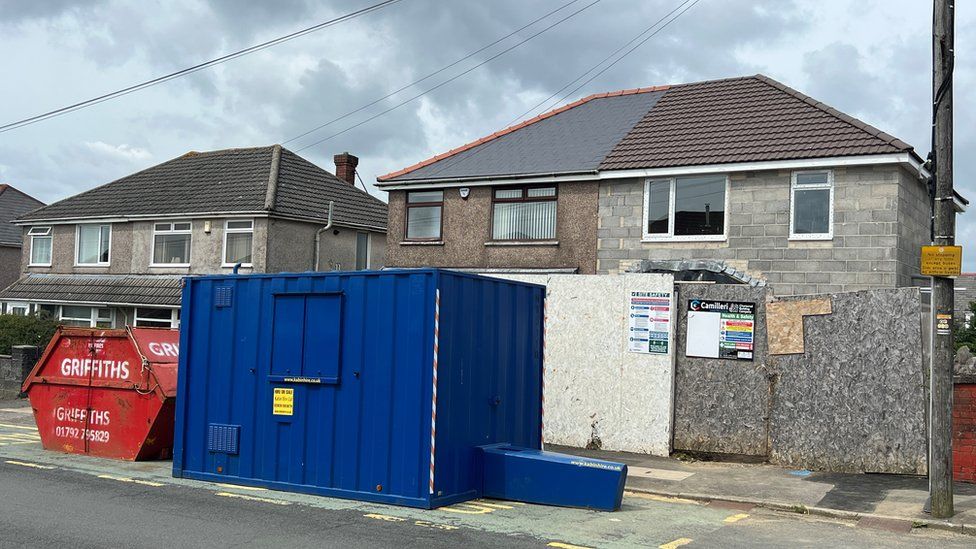 Swansea: Seven-year sinking house rebuild saga for owner - BBC News