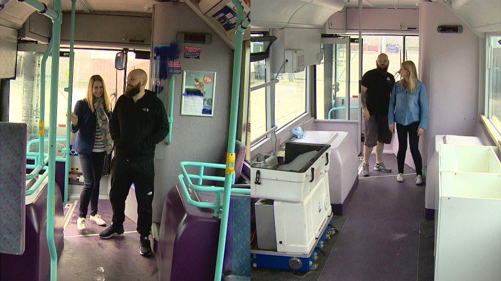 How one man is using an old bus to steer people from crime - BBC News