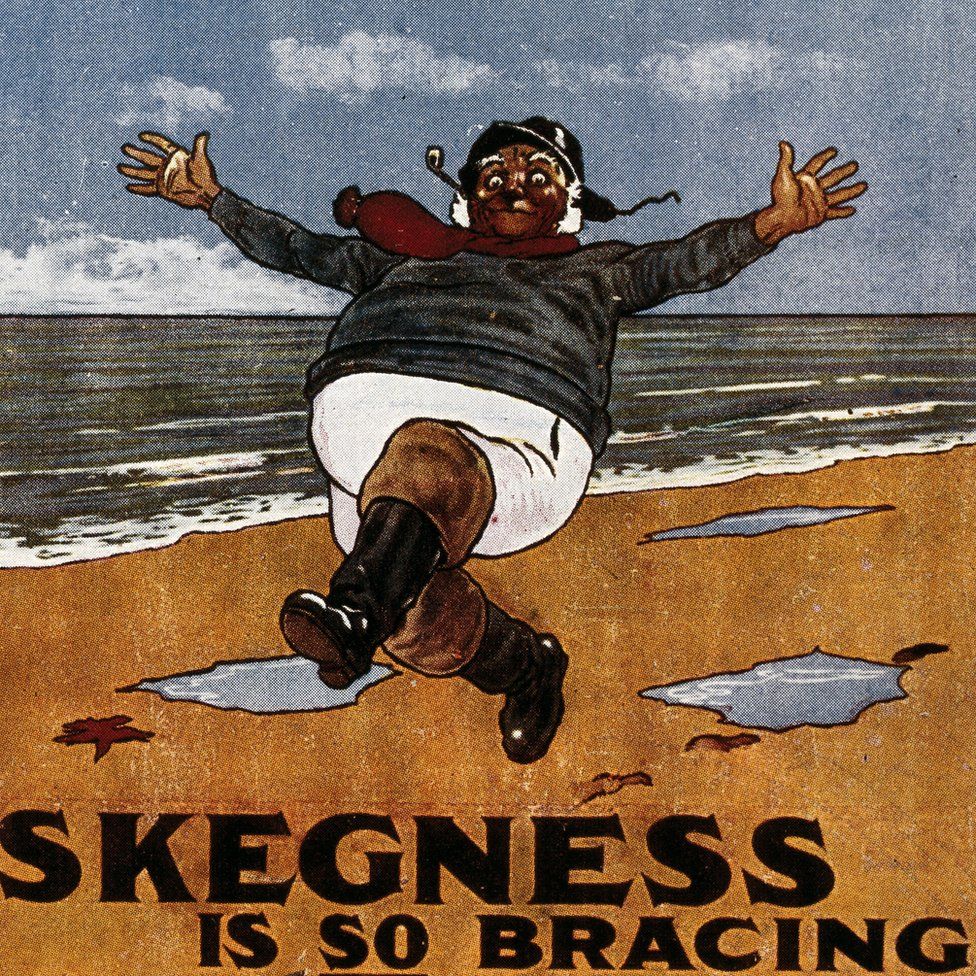 Skegness's Jolly Fisherman redrawn by New European - BBC News