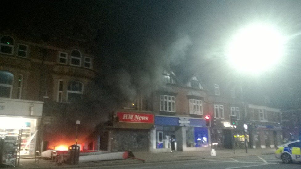 Kings Heath Dixy Chicken explosion: Two men arrested - BBC News