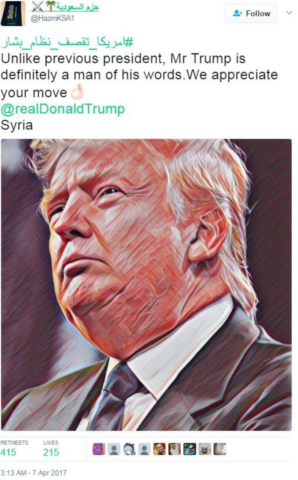 Arabs praise 'Abu Ivanka' aka Trump for Syria strike and # ...