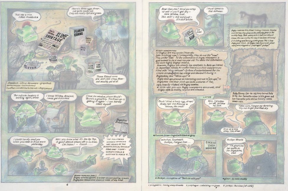Rare Raymond Briggs author illustrations on display - BBC News