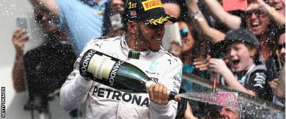 Lewis Hamilton takes 50th win at United States GP - BBC Sport