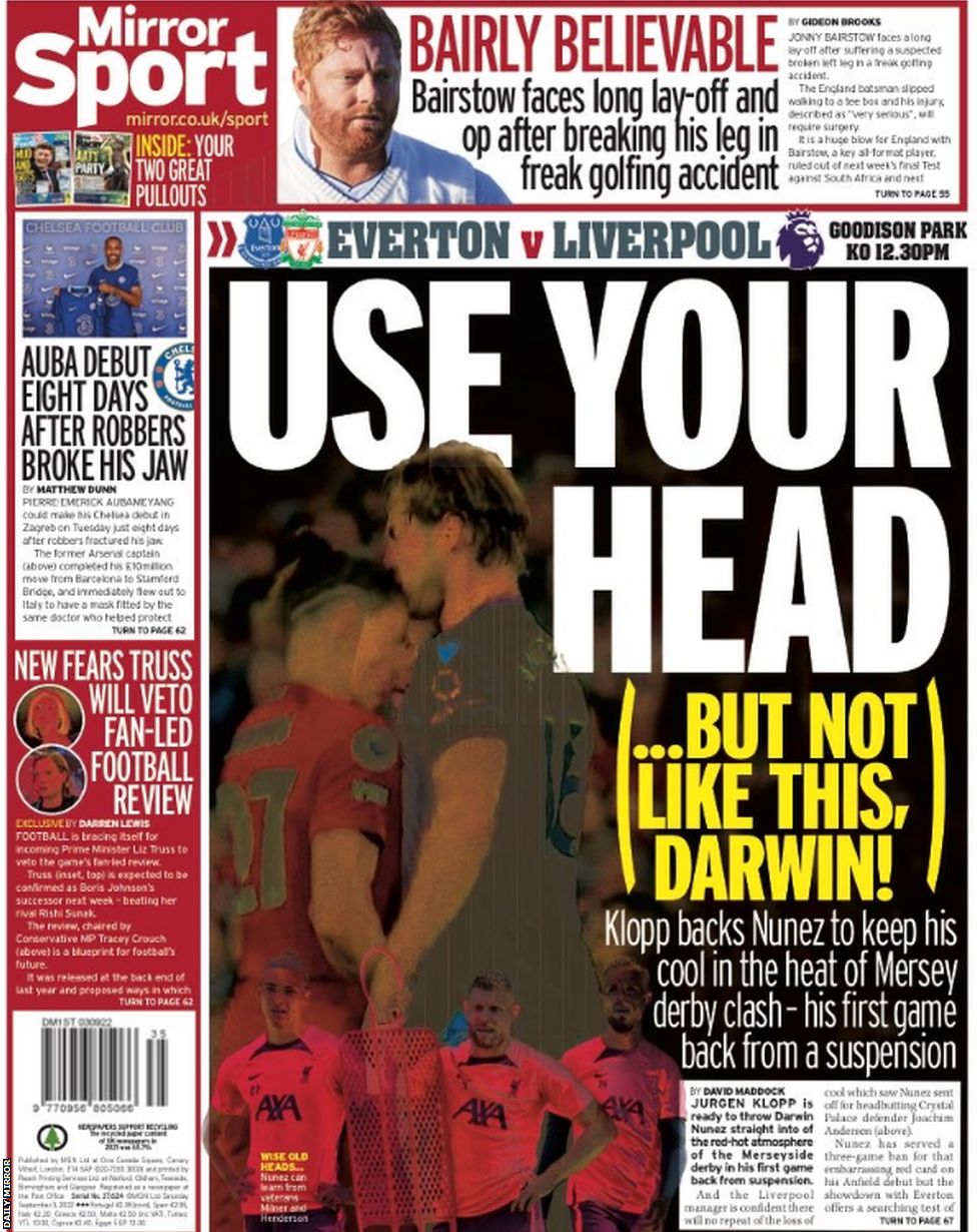 Saturday's sports pages - BBC Sport