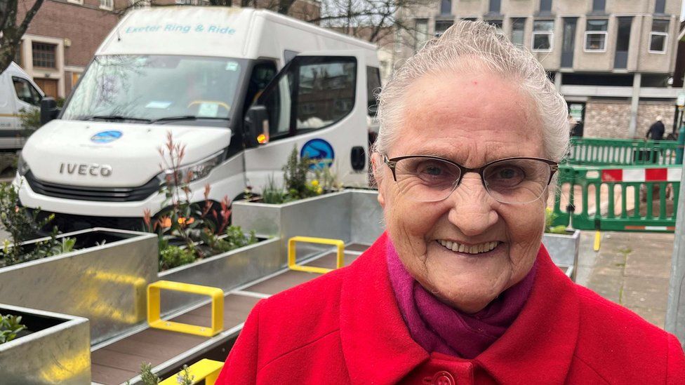 Exeter's city parklets provoke mixed reaction from public - BBC News