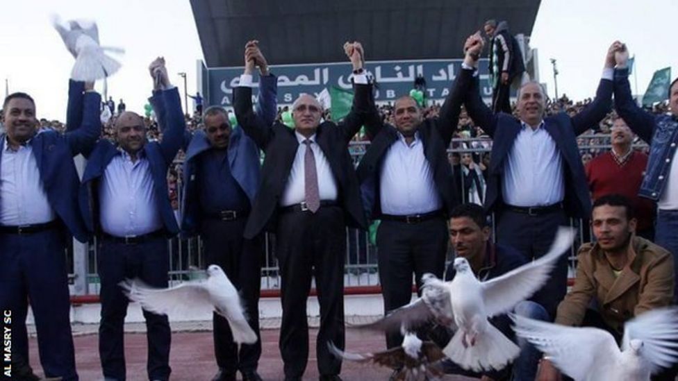 Egyptian club Al Masry train at home after five years - BBC Sport