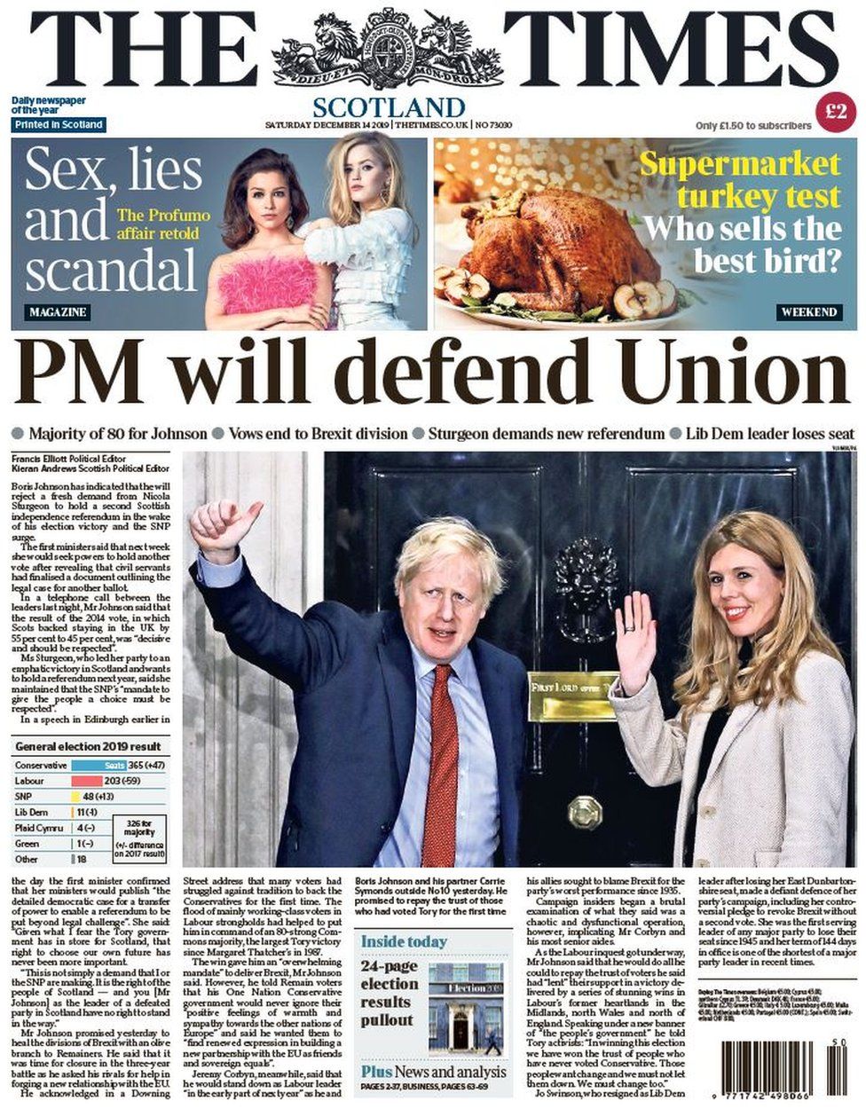 Scotland's papers: 'Two landslides, one collision course' - BBC News