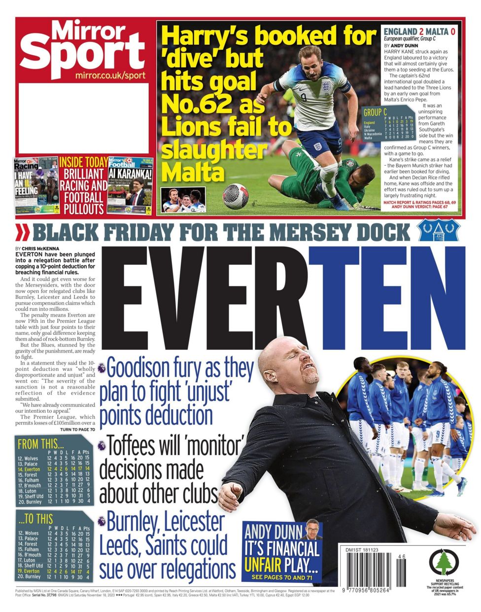 Saturday's back pages - BBC Sport