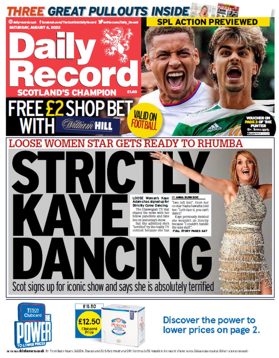 Scotland's papers: Sunak 'to take on' SNP and Kaye set for Strictly ...