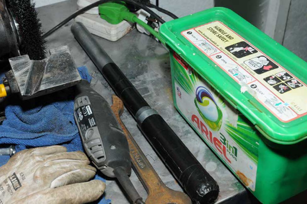 Man jailed for building homemade gun in his shed - BBC News