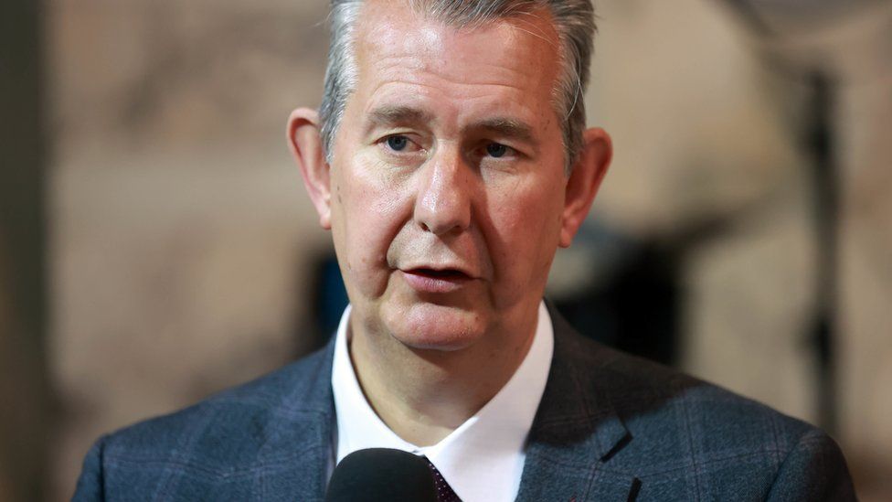 Man fined for pro-IRA slogan aimed at DUP's Edwin Poots - BBC News