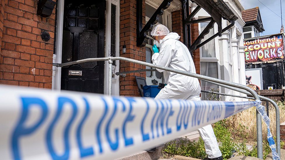 Southend man jailed for murdering mother in fire at their home - BBC News