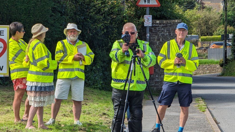 Village sees 200th Community Speedwatch group set up - BBC News