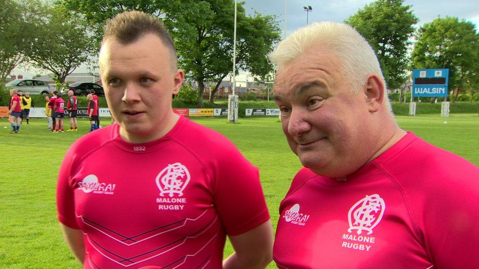 Malone Tornadoes: Mixed ability rugby world cup comes to Ireland - BBC News