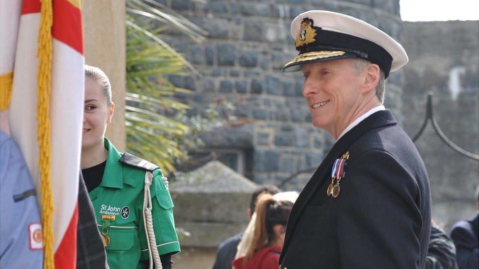 Guernsey's Lieutenant Governor: Vice Admiral Ian Corder sworn in - BBC News