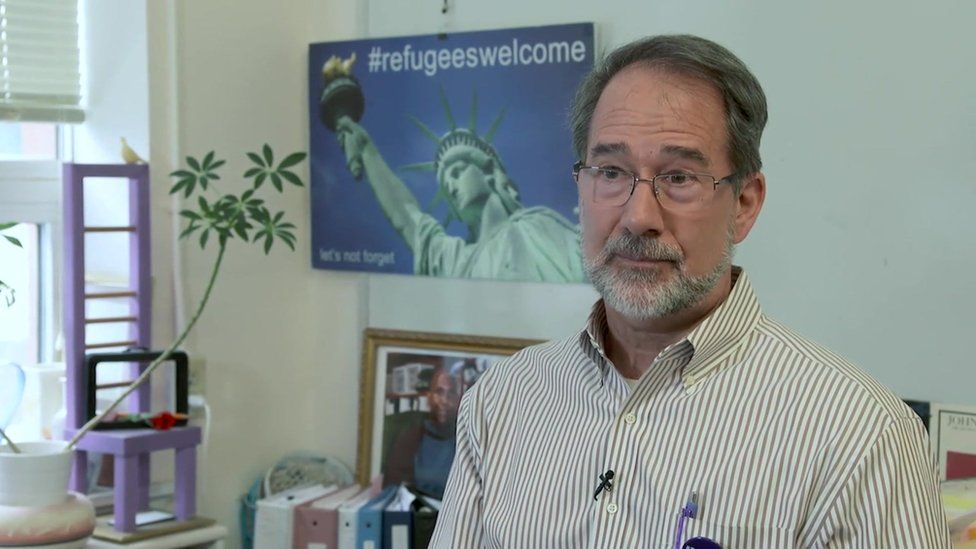 Families caught in Trump's refugee clampdown - BBC News