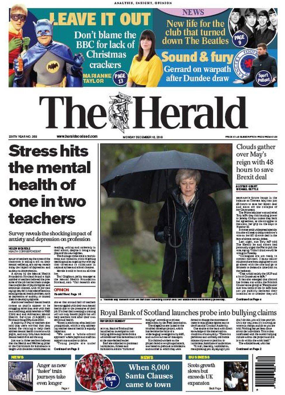 The papers: Tory rivals ready 'to oust Theresa May' - BBC News