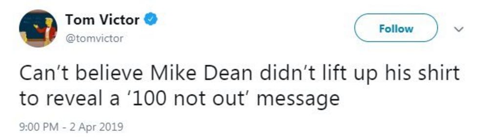 Mike Dean 100 Premier League red cards: Statistics and social media ...