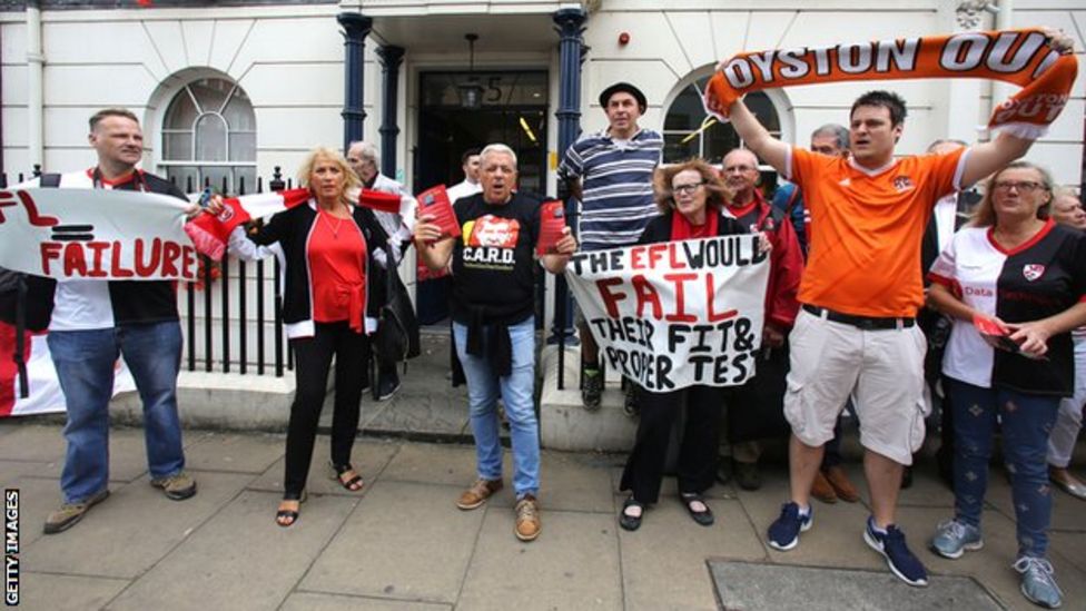 EFL protests: Charlton Athletic & Blackpool supporters demonstrate over ...