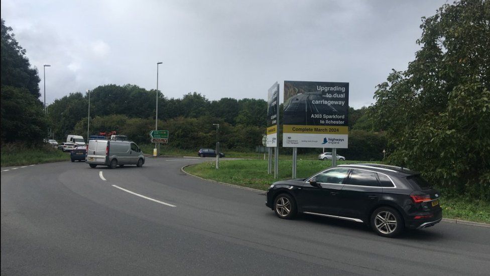Somerset: Work under way to dual section of A303 - BBC News