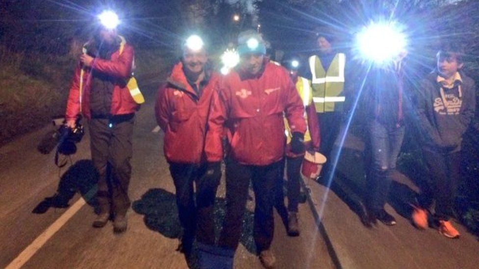 Harry Gration and Paul Hudson complete three-legged Sport Relief walk ...