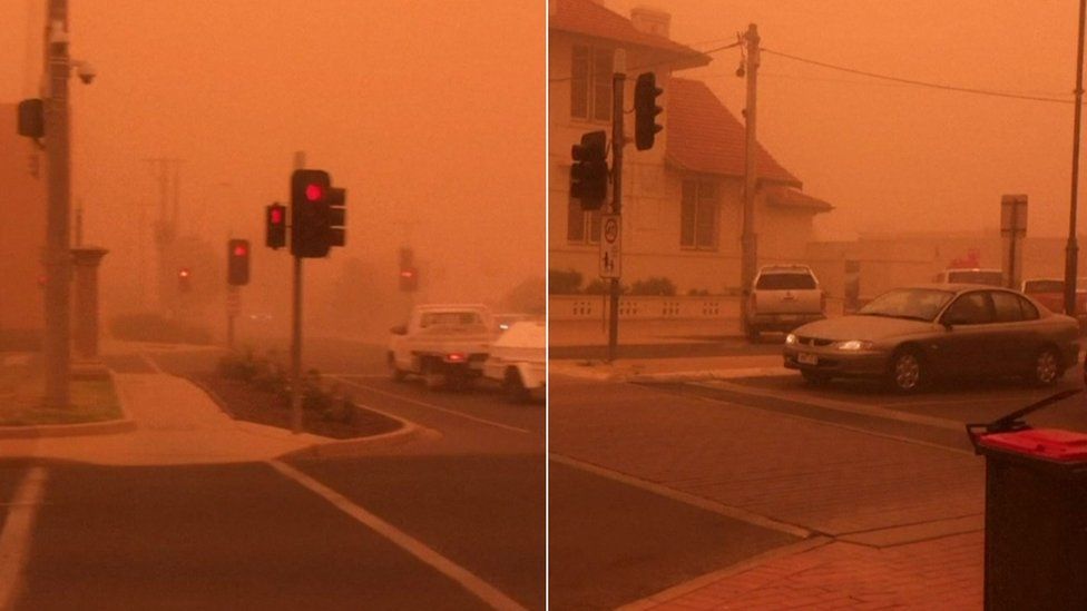 Australia dust storm turns the sky red - BBC Newsround
