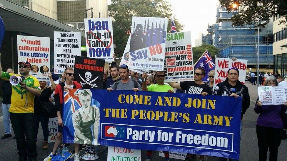 Australia's anti-Islam movement seeks Geert Wilders touch - BBC News