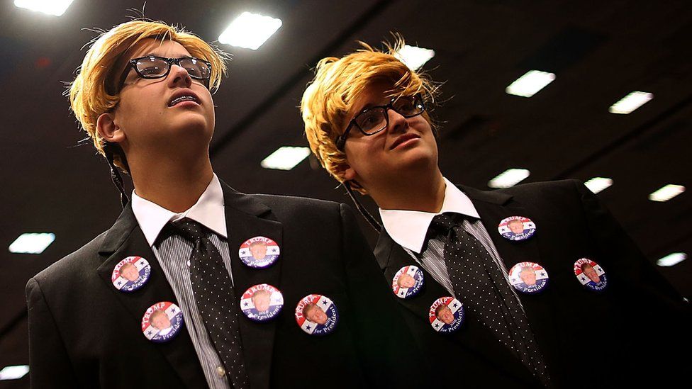 How fancy dress shops predicted a Trump victory - BBC News