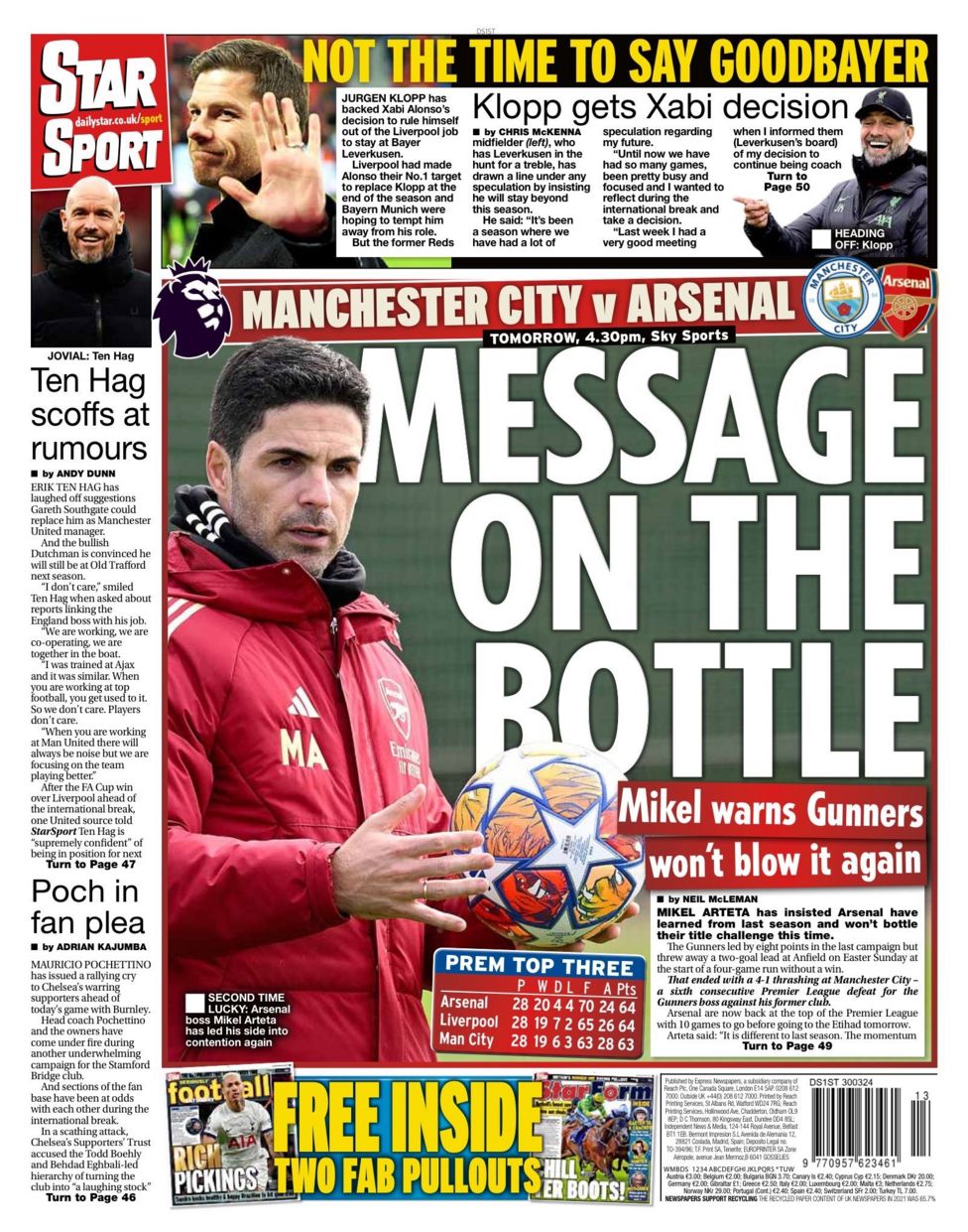 Saturday's back pages - BBC Sport