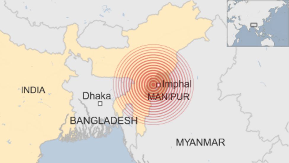 Earthquake hits India's Manipur state - BBC News