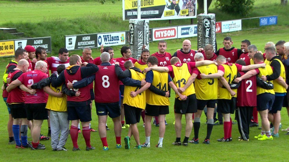 Malone Tornadoes: Mixed ability rugby world cup comes to Ireland - BBC News